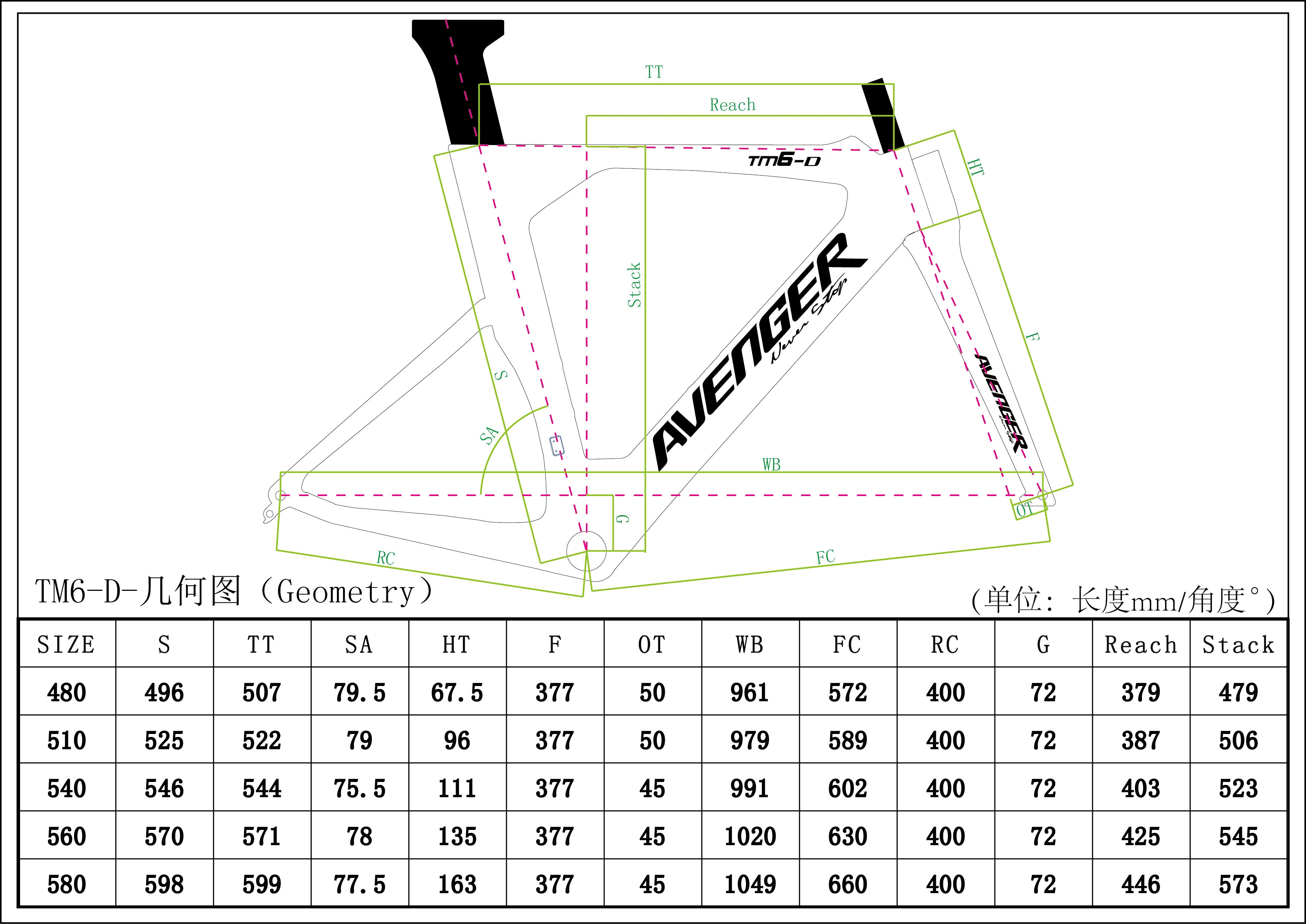 Carbon TT bike Frame TM6-D – Avenger Carbon Bike